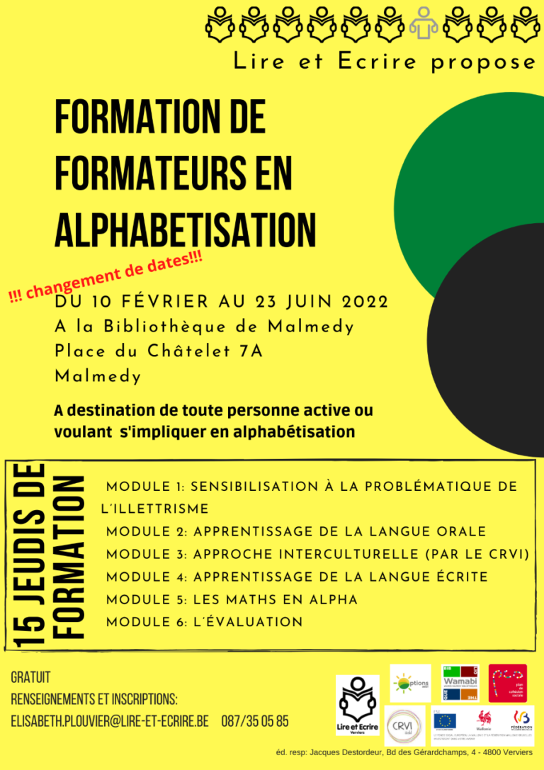 FORMATION - « Devenir formateur en alphabétisation » - Wamabi