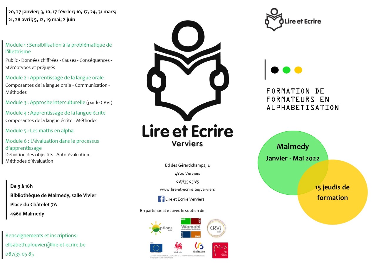 FORMATION - « Devenir formateur en alphabétisation » - Wamabi